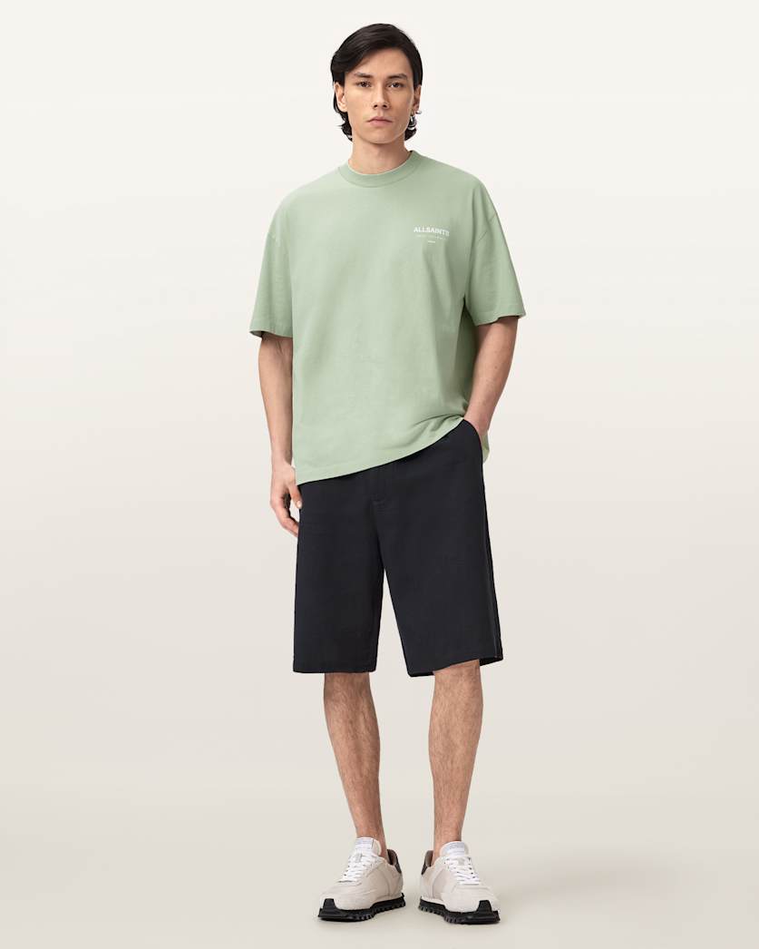 Underground Oversized Crew Neck T-Shirt CELADON GREEN | ALLSAINTS US